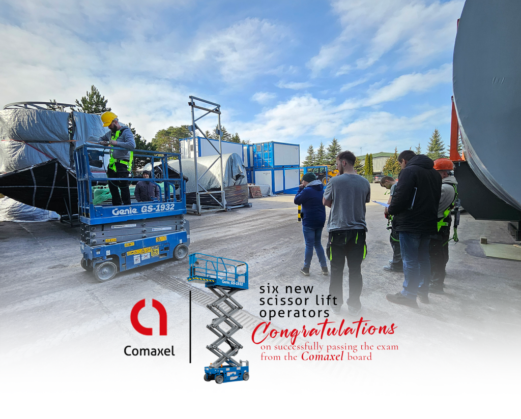 Six new scissor lift operators. – Comaxel Spółka z ograniczona ...